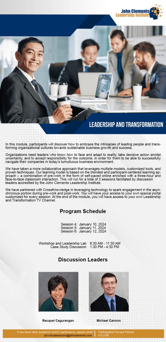 Leadership Development (LEAD) Reimagined Series 2023: Leadership and ...