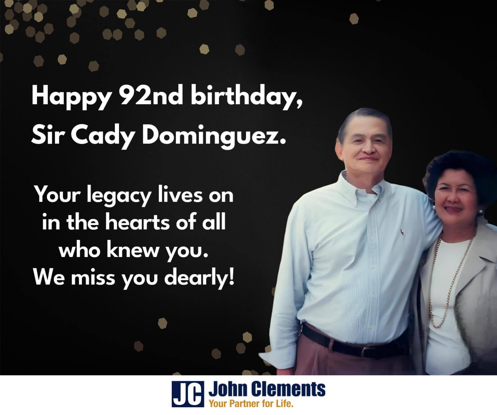 JCCI Pays Tribute to Founder Leocadio Dominguez | John Clements Consultants